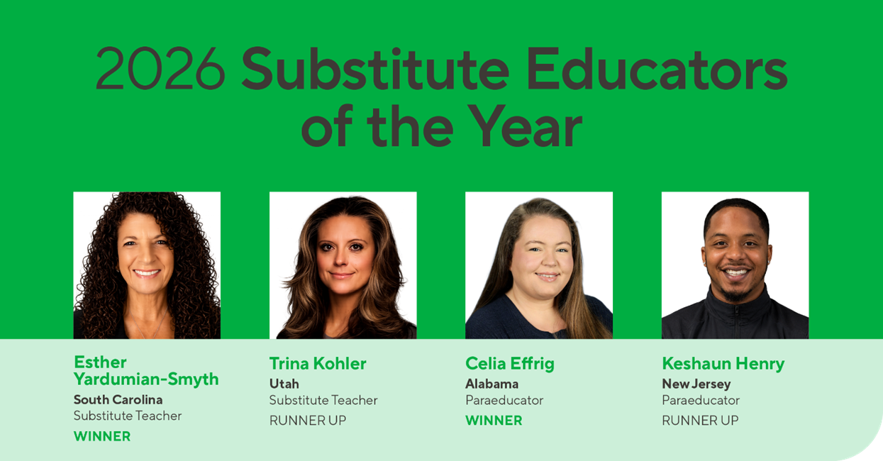 Kelly Education Names 2026 Substitute Educators of the Year, Expanding ...